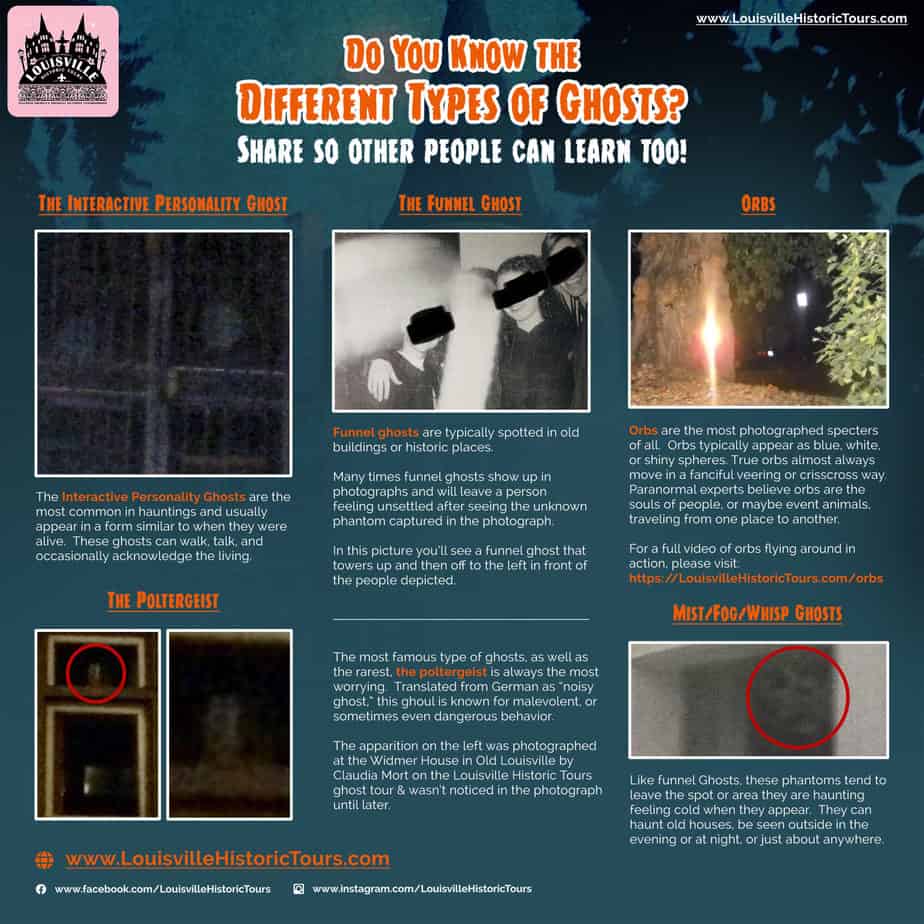 The 5 Different Types of Ghosts (with pictures) - Louisville Tours
